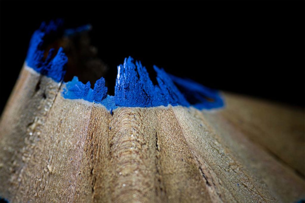 Coloured Pencil macro Photography - Making macro mountains!